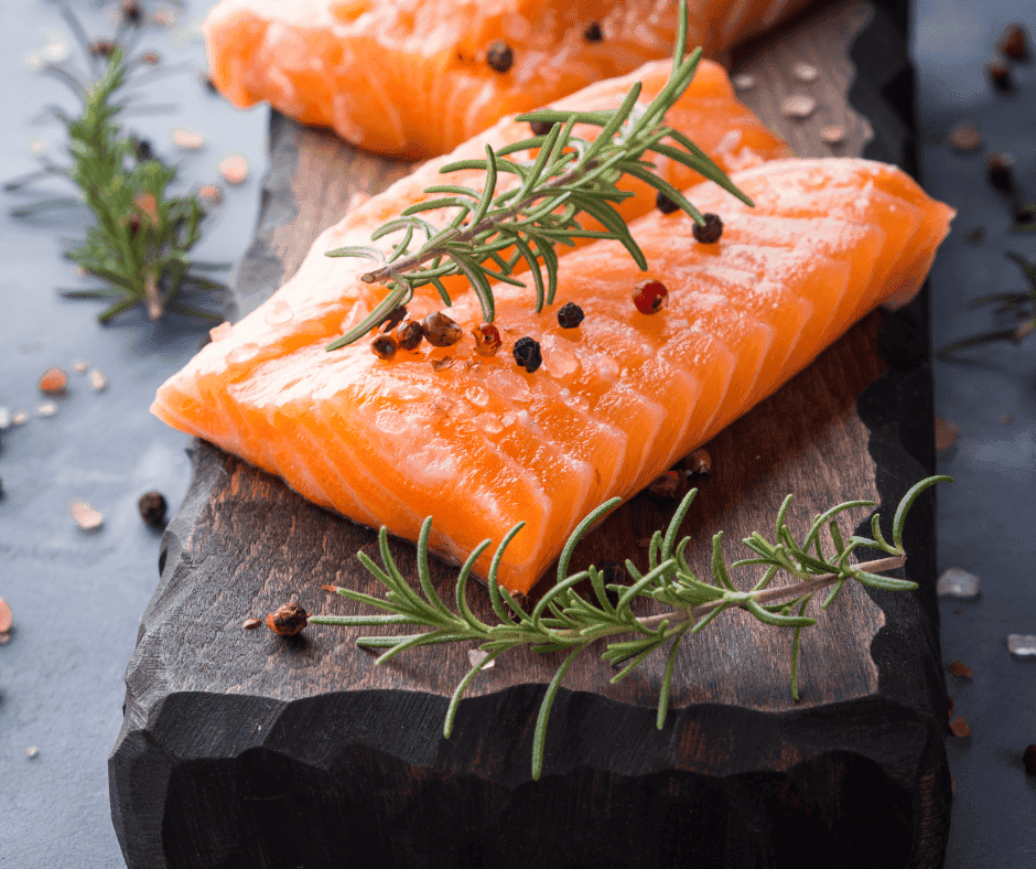 Sesame Salmon, Purple Sprouting Broccoli & Sweet Potato Mash - NCIM ...